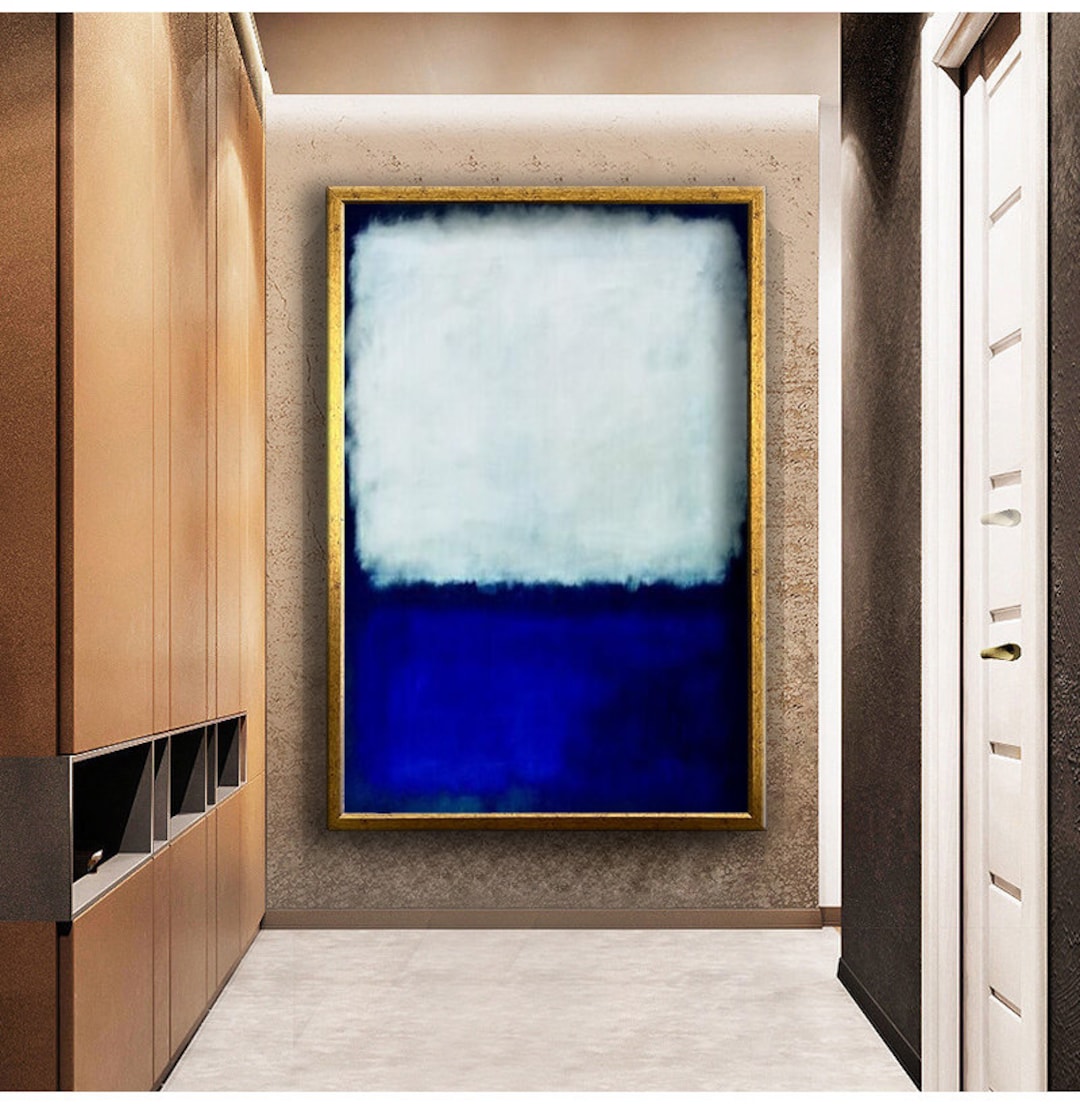 Mark Rothko Wall Art Canvas, Blue and White Mark Rothko, Rothko ...