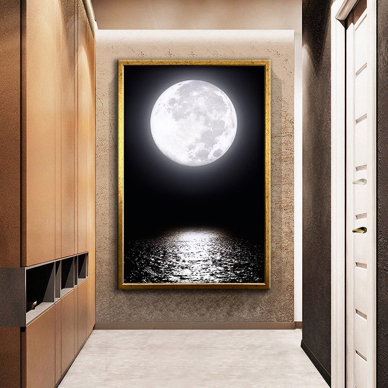 Full Moon Art - Etsy