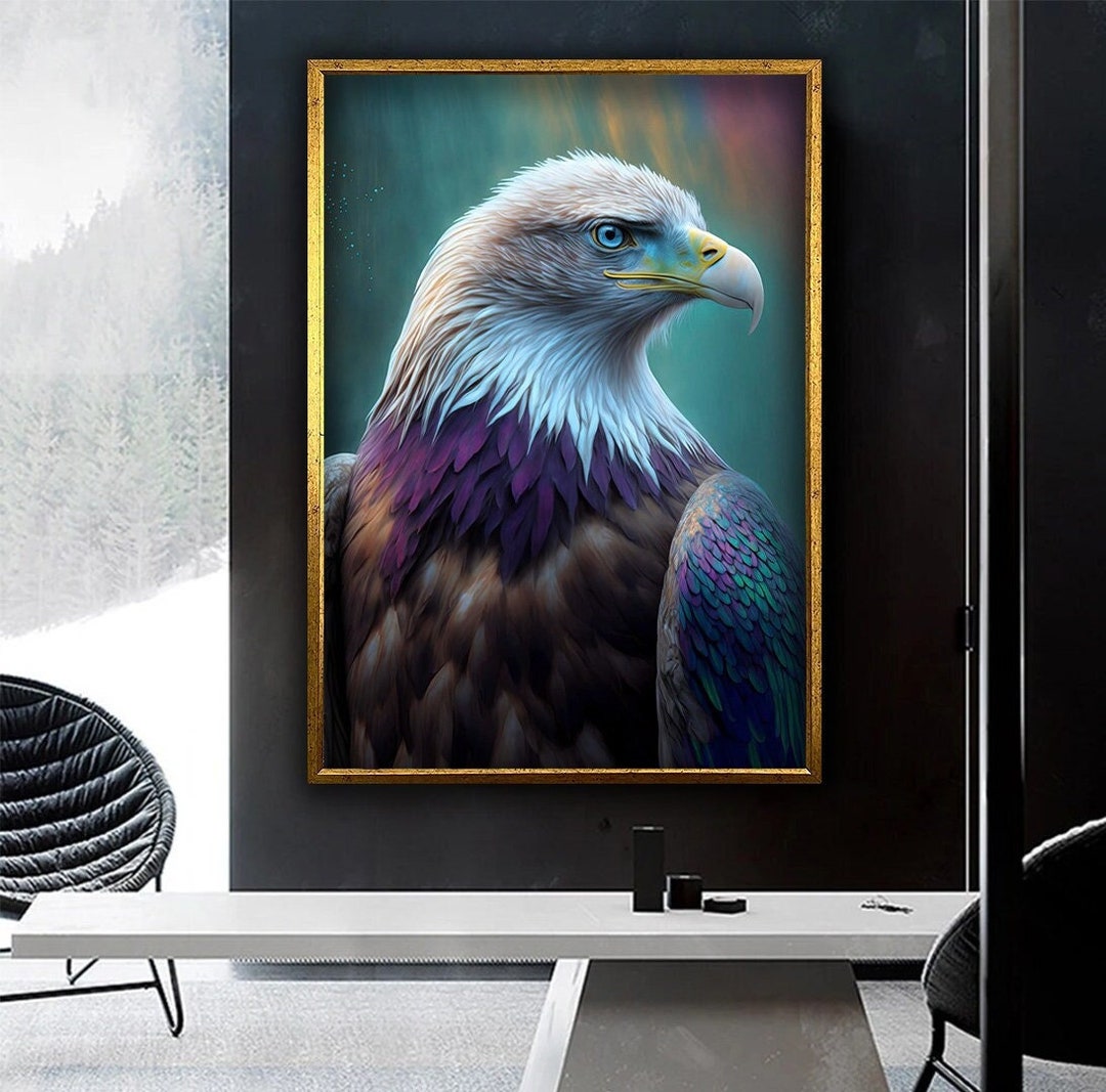 Décor mural imprimé en toile daigle, décor mural daigle noble, peinture ...