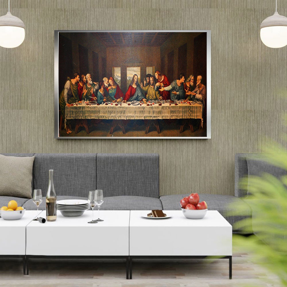 Last Supper Reproduction Canvas Painting, Reproduction Canvas Painting ...