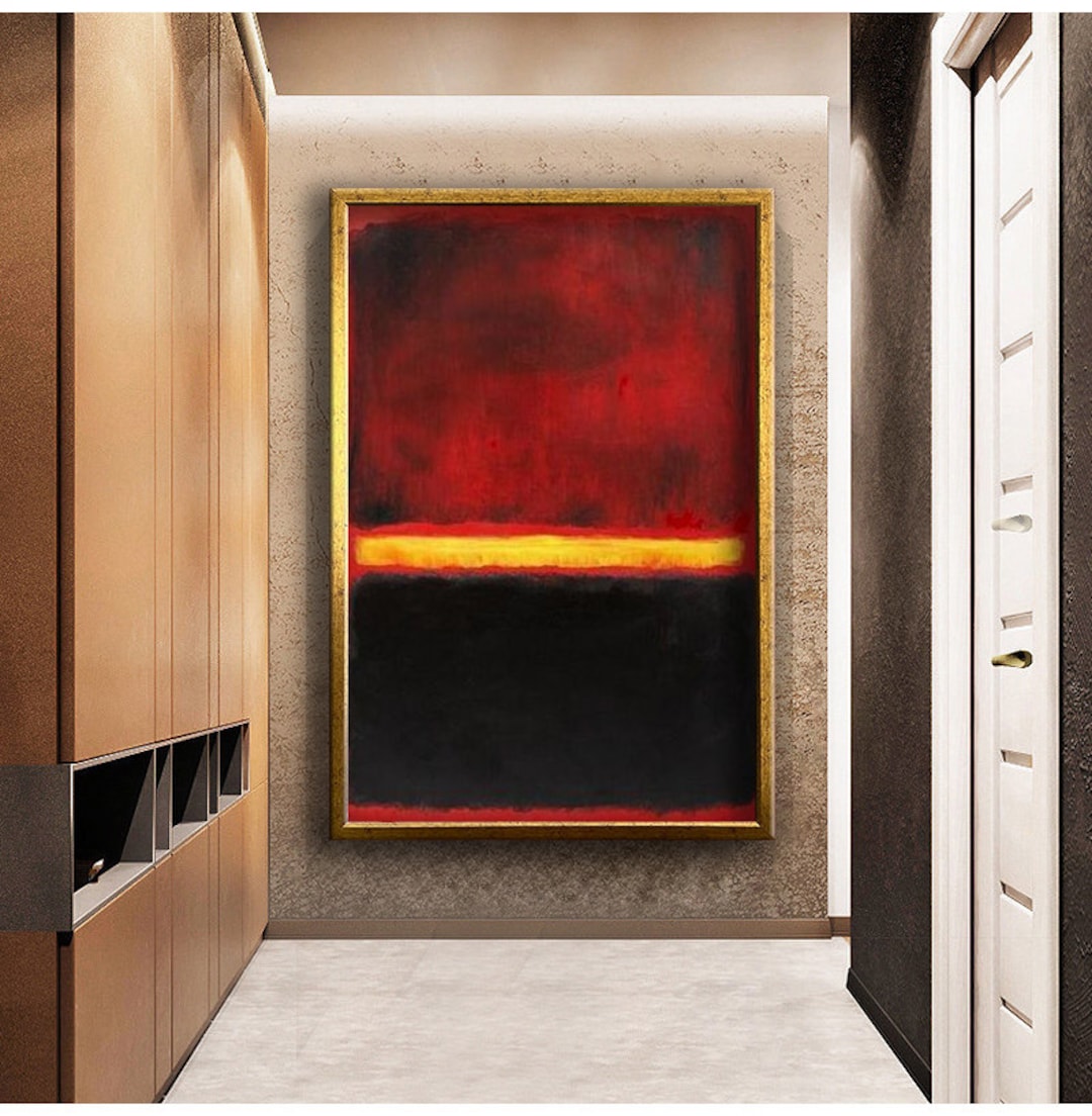 Mark Rothko Wandkunst Leinwand, schwarz und rot Mark Rothko, Rothko ...