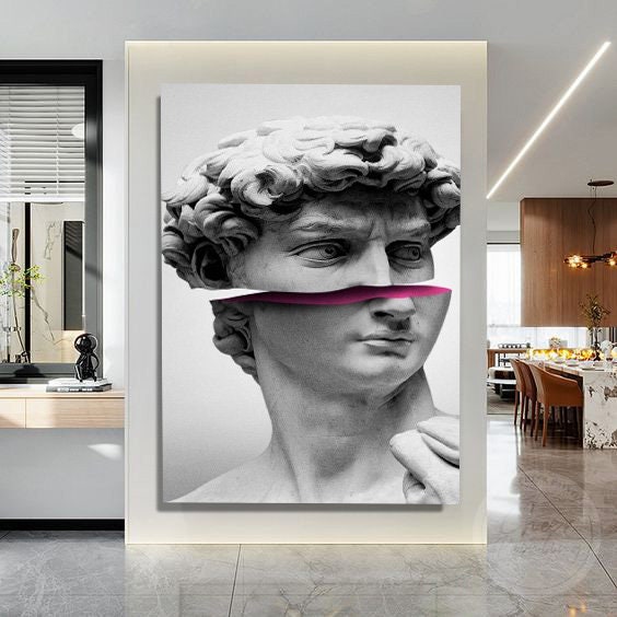 Roman Statue Canvas Painting Wall Art Canvas Canvas Print - Etsy