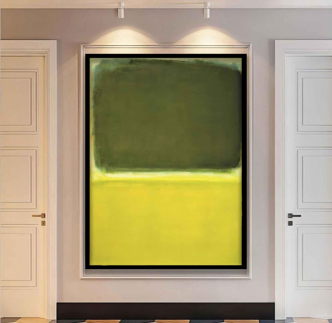 Mark Rothko Wall Art Canvas, Yellow and Tree Green Mark Rothko, Rothko ...