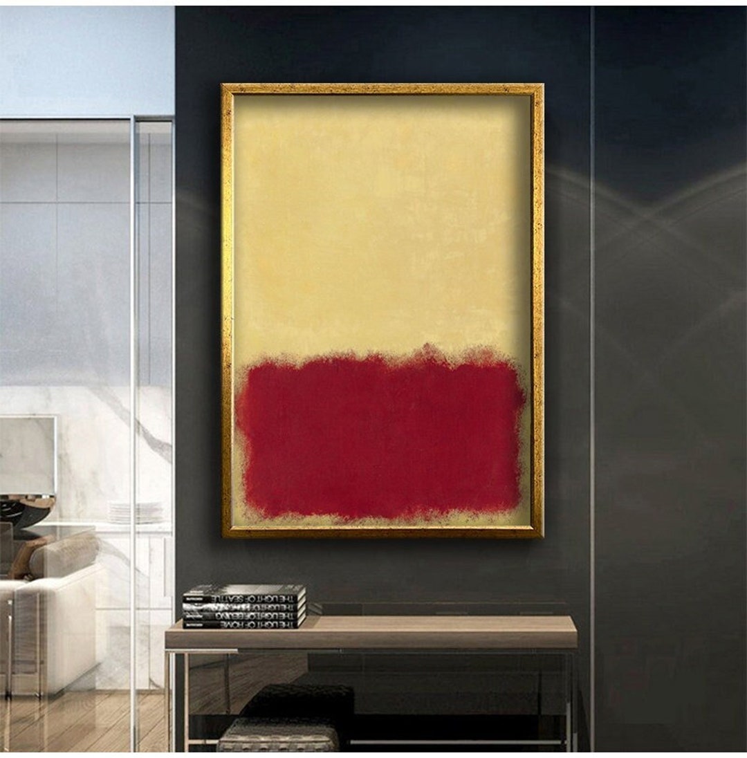 Mark Rothko Wall Art Canvas, Cream and Red Mark Rothko, Rothko ...