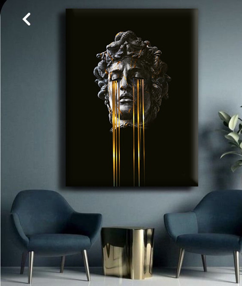 Roman Statue Original Design Canvas Print Wall Painting, Wall Art Home ...