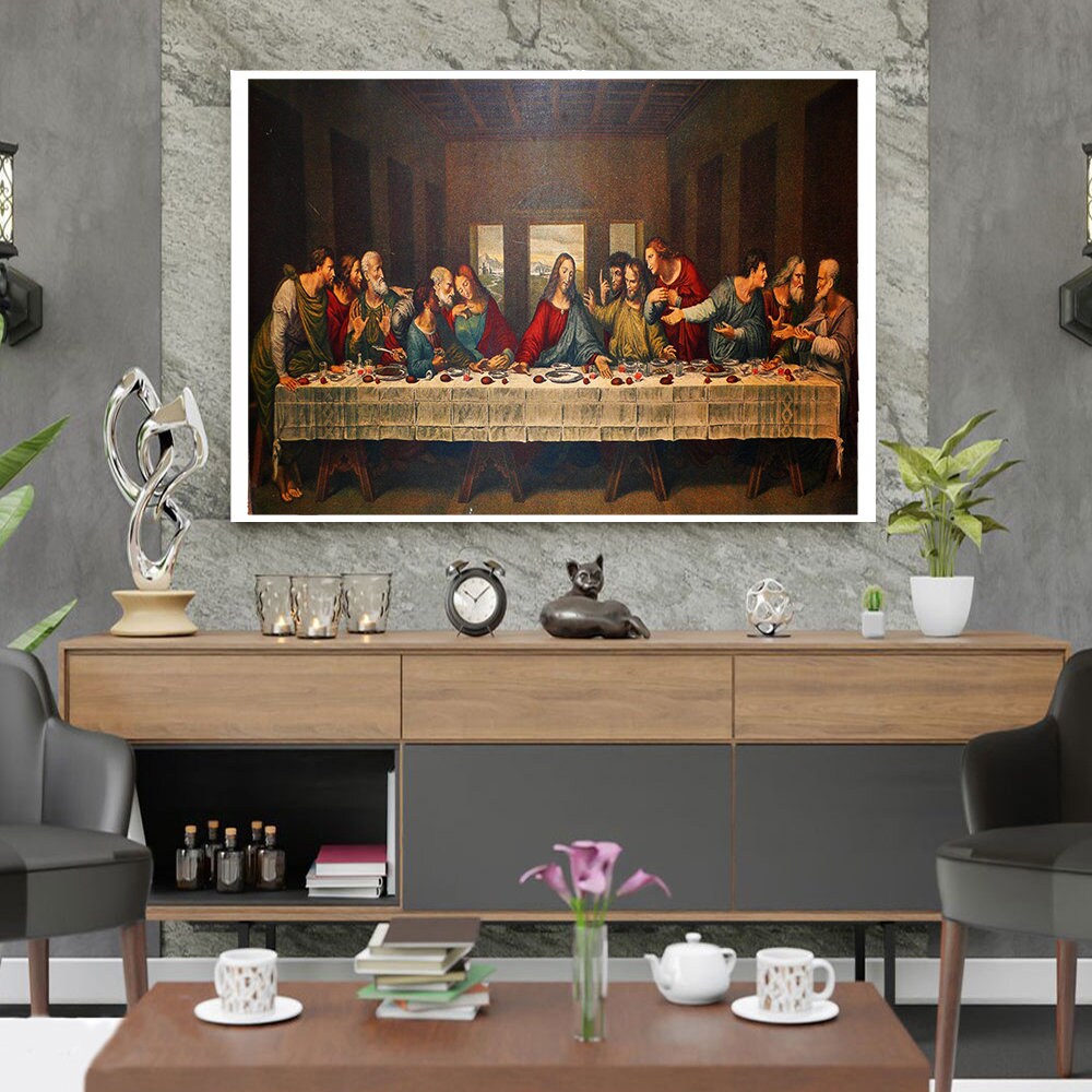 Last Supper Reproduction Canvas Painting, Reproduction Canvas Painting ...
