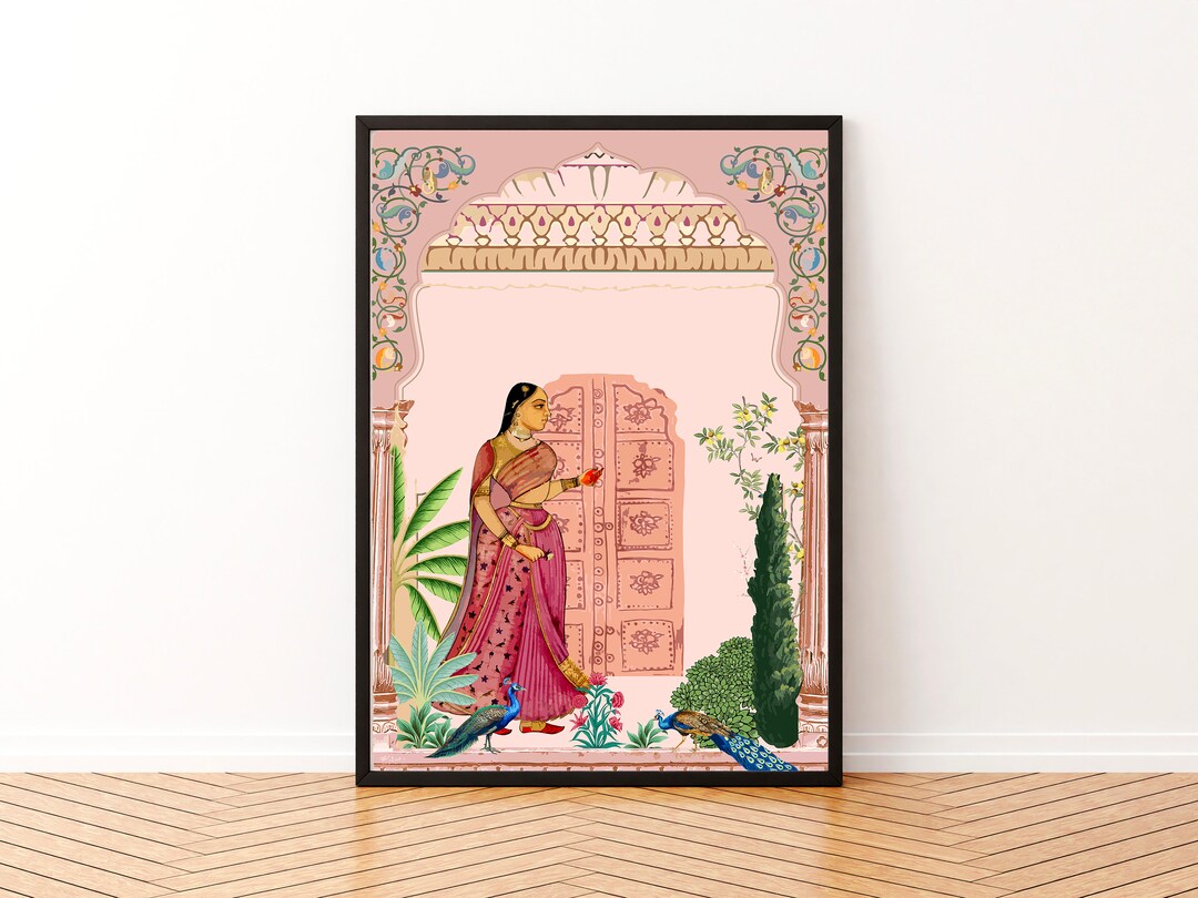 Indian Art Digital Print, Home Decor, Restaurant Frame, Indian Wedding ...