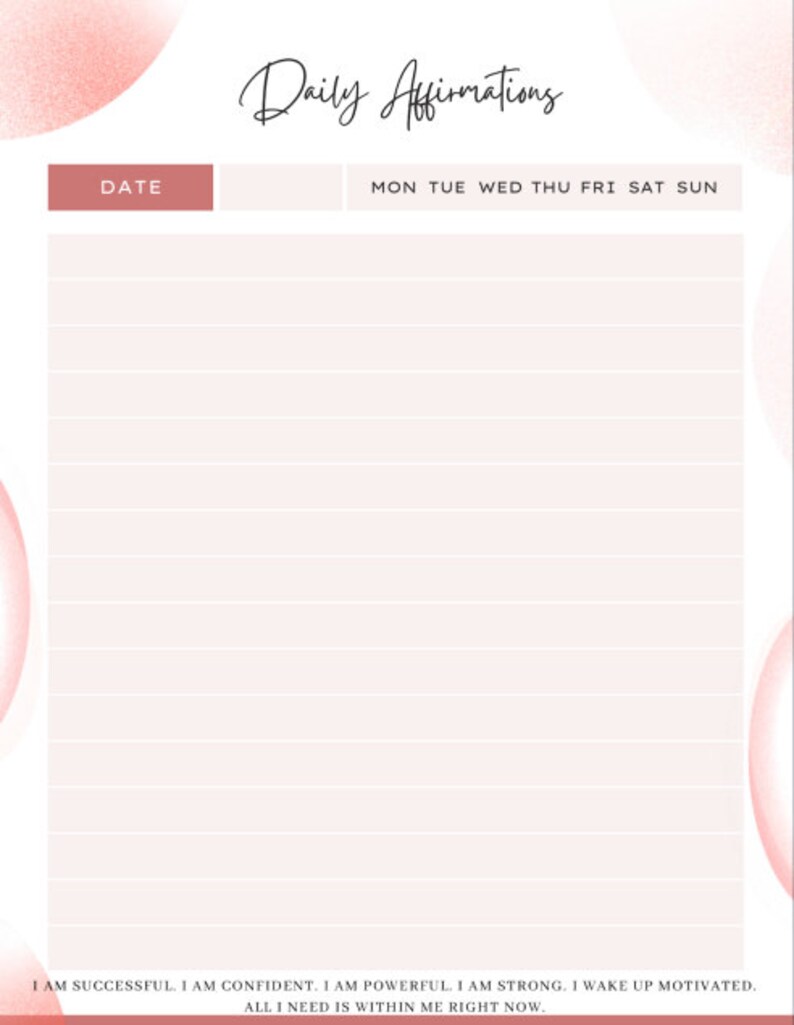 Self-care Checklist Printable Self-improvement Self-care - Etsy