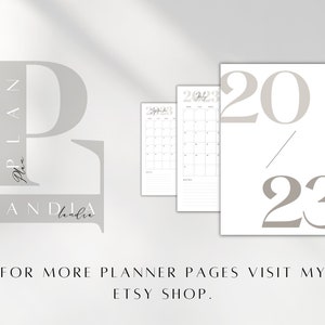 Yearly Calendar 2023 Printable, Digital Yearly Desk Calendar, Dated ...