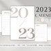 Yearly Calendar 2023 Printable, Digital Yearly Desk Calendar, Dated ...