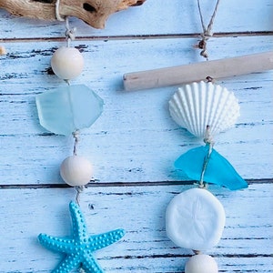 Handmade Beach Decor; Sea Shell/sea Glass Hanging - Etsy