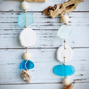 Handmade Beach Decor; Sea Shell/sea Glass Hanging - Etsy