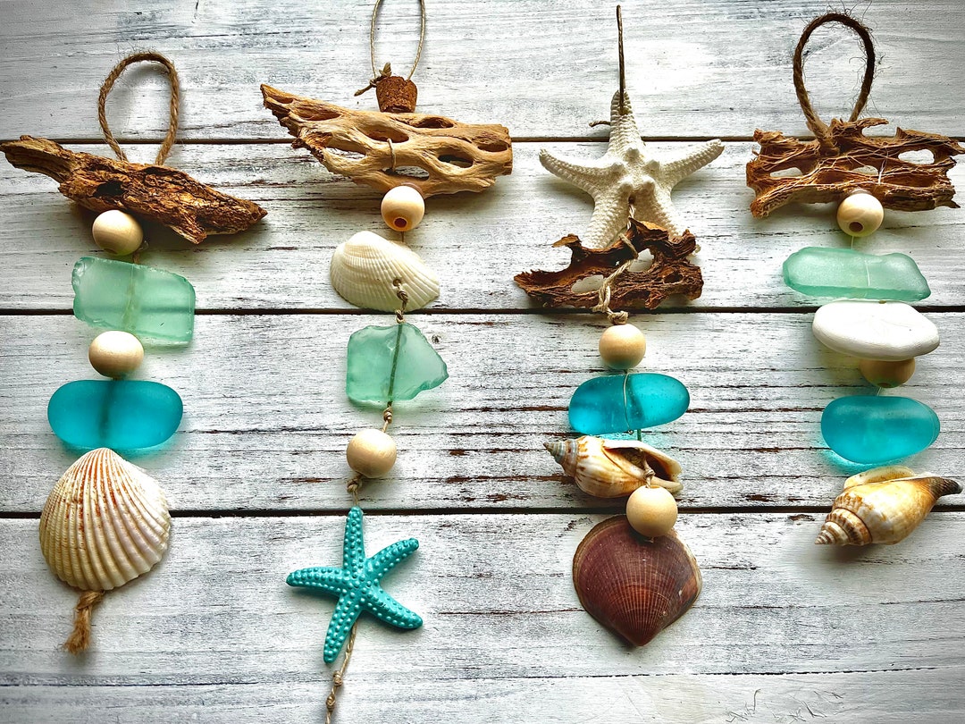 Sea Glass Beach Decor Hanging Etsy