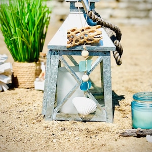 Handmade Beach Decor; Sea Shell/sea Glass Hanging - Etsy