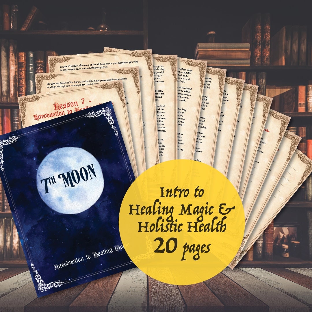 Witchcraft 101: 7th Lesson, Intro to Healing, 20 Pages Digital Download ...