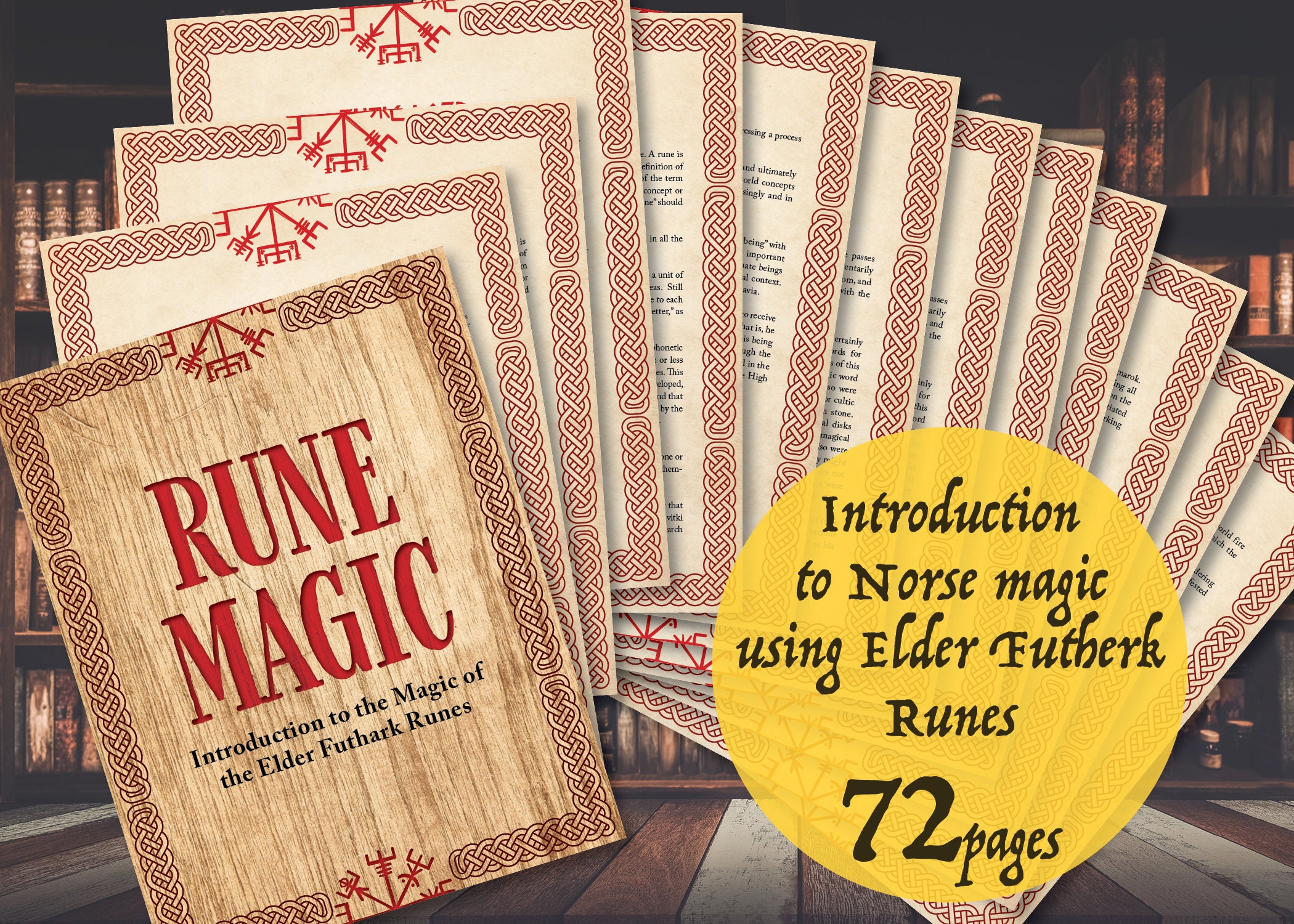 Old Norse Rune Magic Using Elder Futhark, Printable PDF Download ...