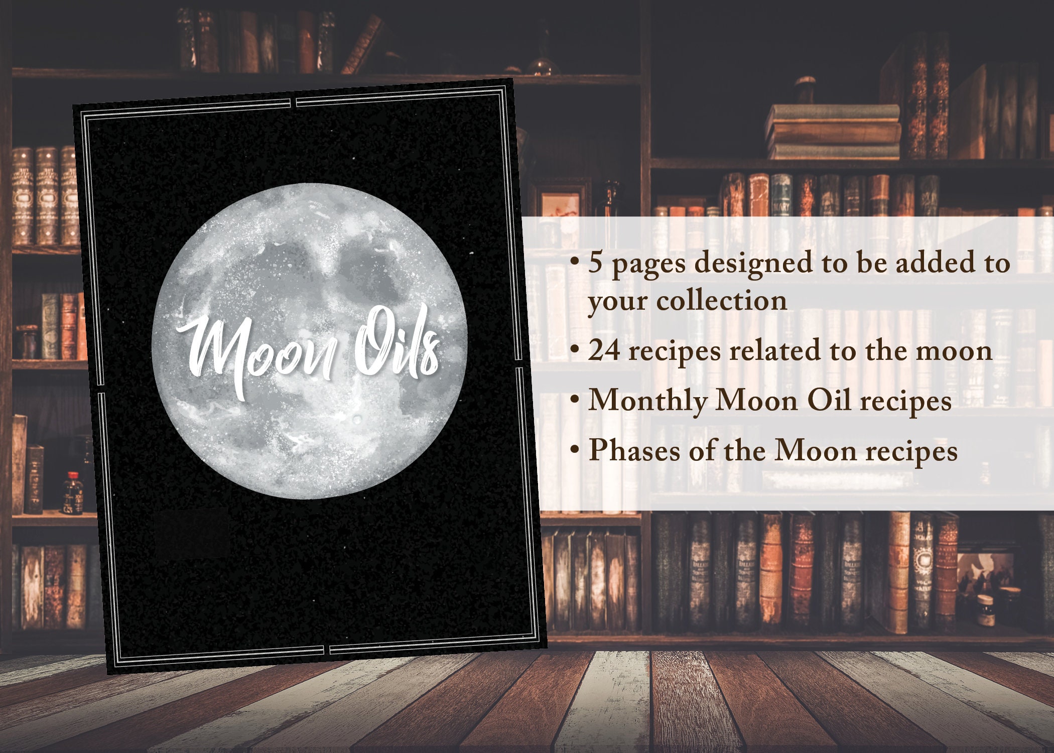 24 Moon Magic Oil Recipes: Wicca Rituals, Esbat Spells (digital ...