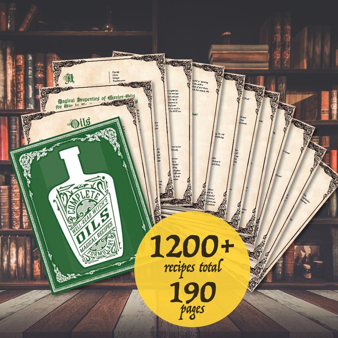 1200+ Magic Oil Recipes, Oils for Rituals, Anointing, Perfume House ...
