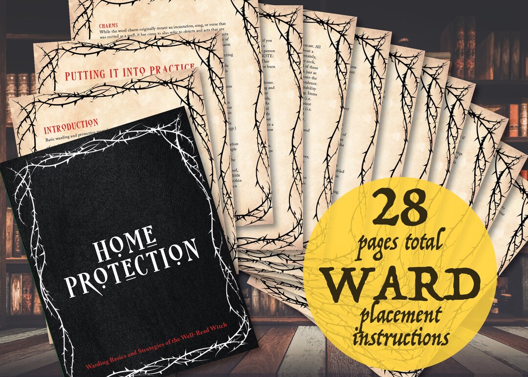 Home Protection: Guide to Creating and Setting Wards, 28 Pages Digital ...
