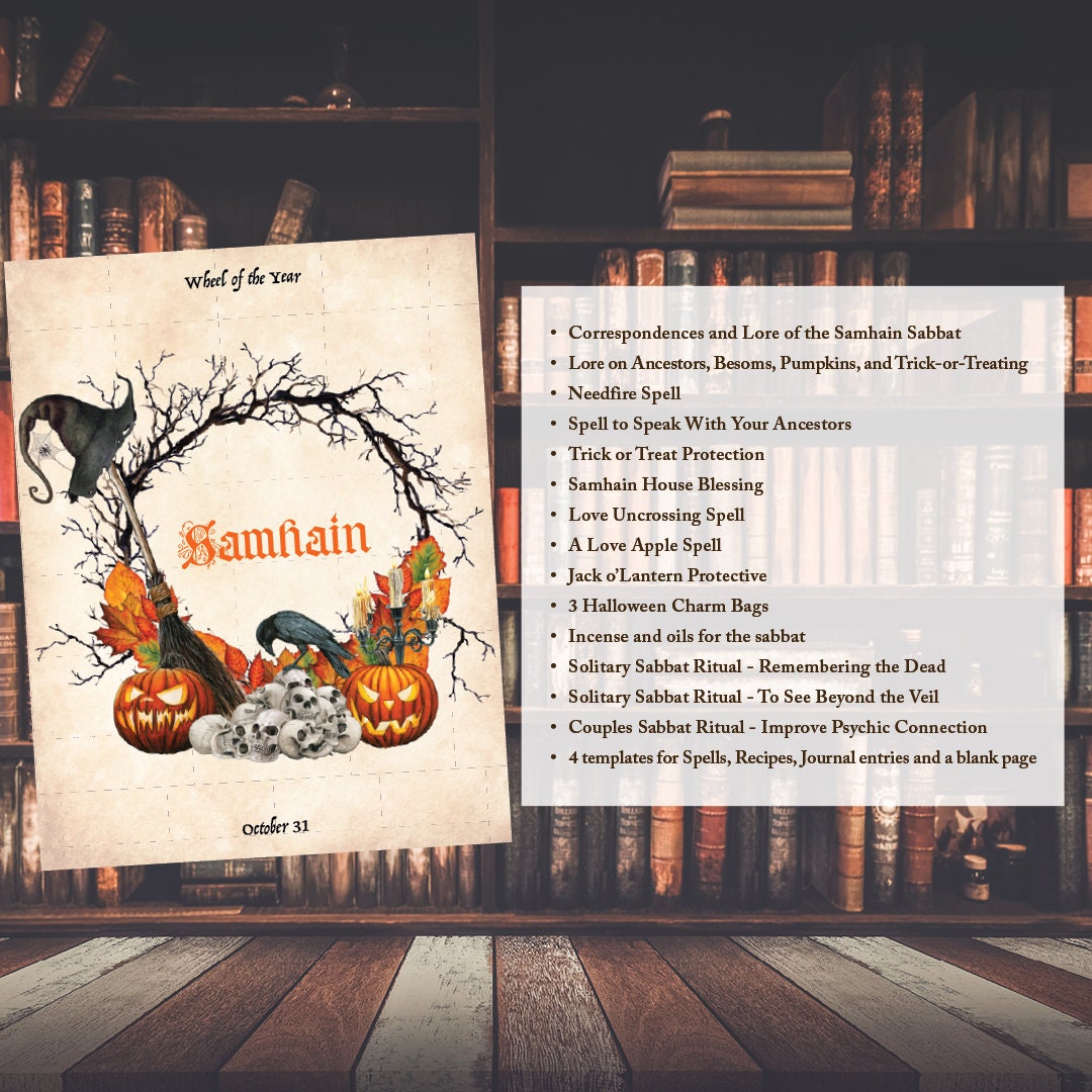 Samhain 61 Pages PDF Digital Download, Lore Altar Rituals Oils Incense ...