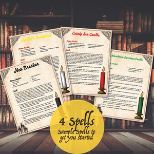 Candle Magic Guide PDF Printable Download, House Hearth Pagan Witch ...