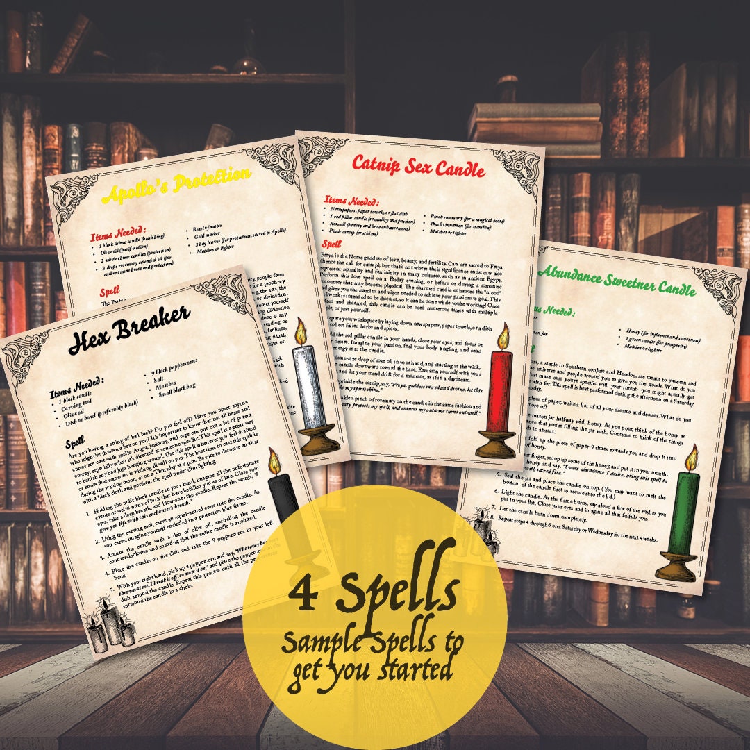 Candle Magic Guide: Spells, Colors, and Rituals (PDF Printable) - Etsy