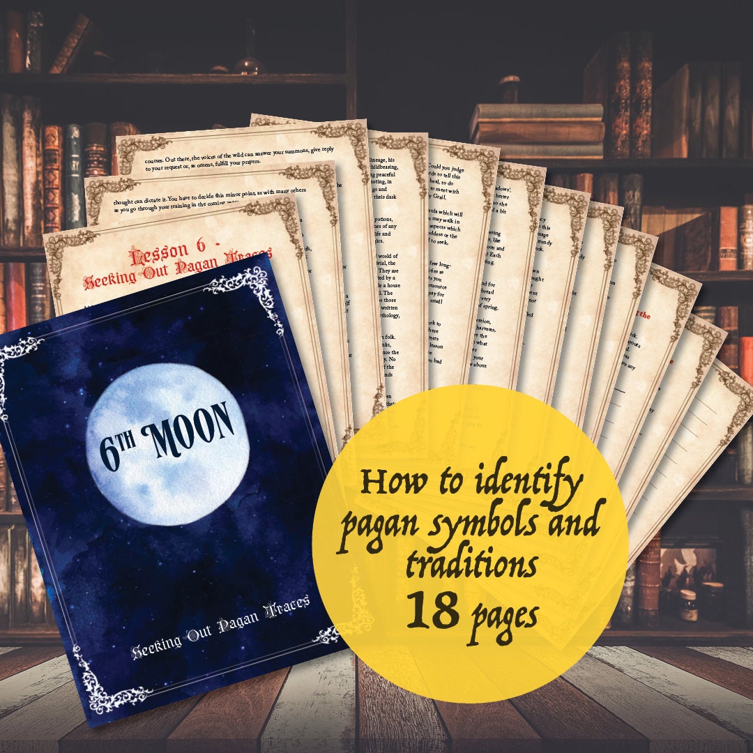 Witchcraft 101: 6th Lesson, Pagan Traces, 18 Pages Digital Download ...