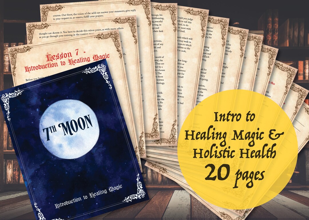Witchcraft 101: 7th Lesson Intro to Healing 20 Pages Digital - Etsy