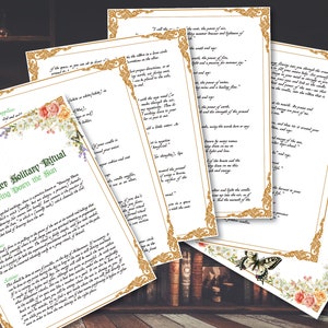 Midsummer Sabbat Printable Set: Witchcraft Rituals, Spells, Recipes ...