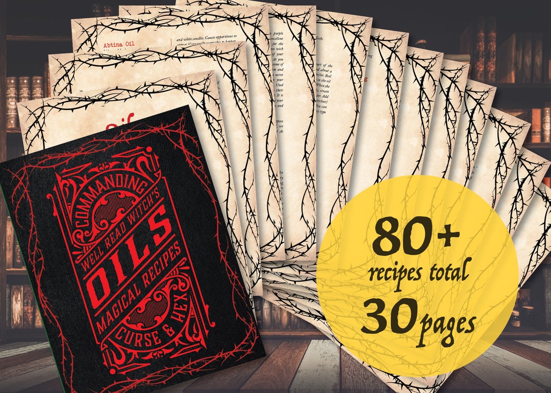 80+ Black Magic Oil Recipes, Oils for Rituals, Perfume House Hearth ...