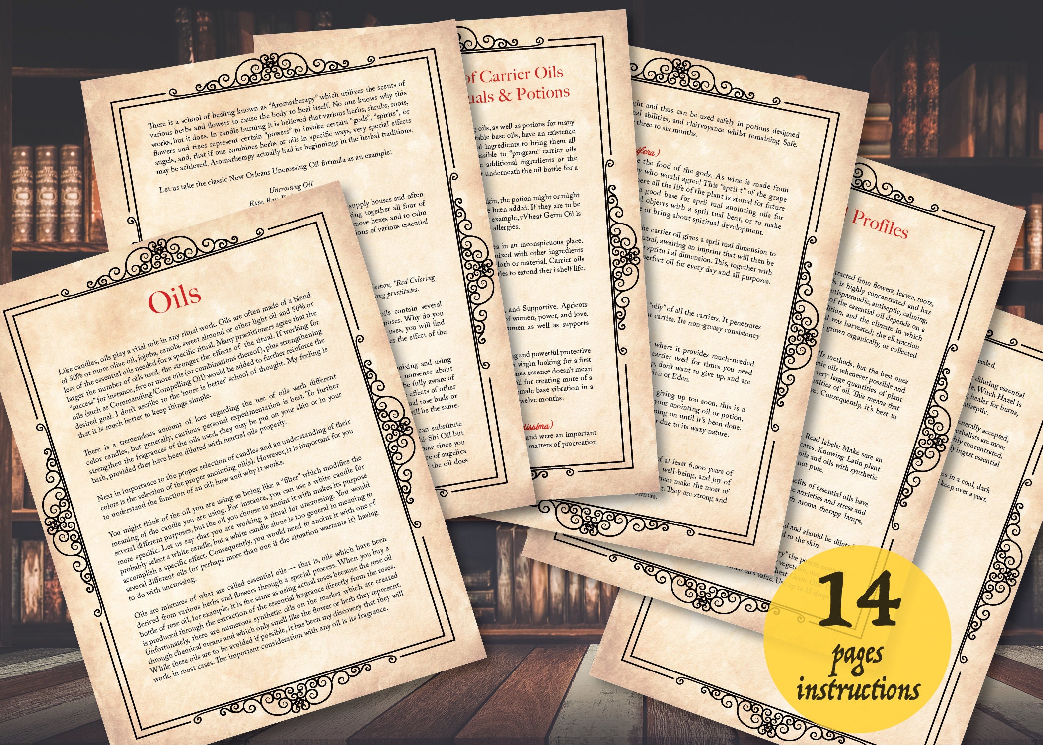 400 Magic Oil Recipes From New Orleans, Oils for Rituals, Perfume House ...