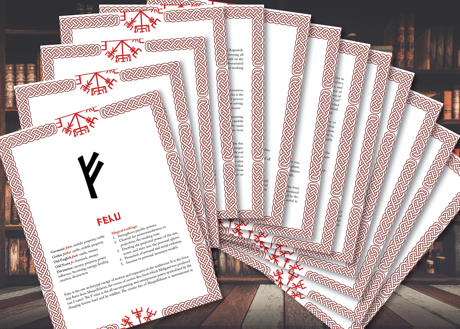 Elder Futhark Runes, Printable PDF Download, Old Norse Pagan Heathen ...