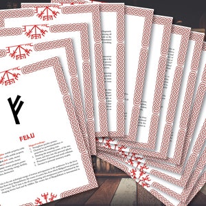 Elder Futhark Runes, Printable PDF Download, Old Norse Pagan Heathen ...