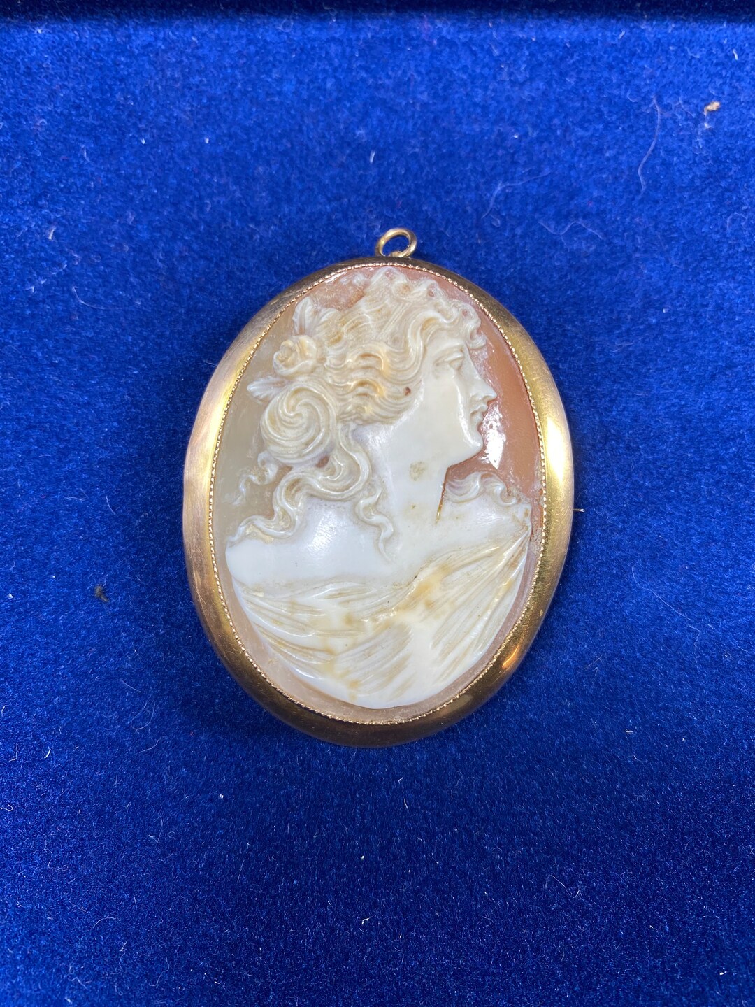 Authentic Antique Cameo Pin / Pendant 10k Gold - Etsy