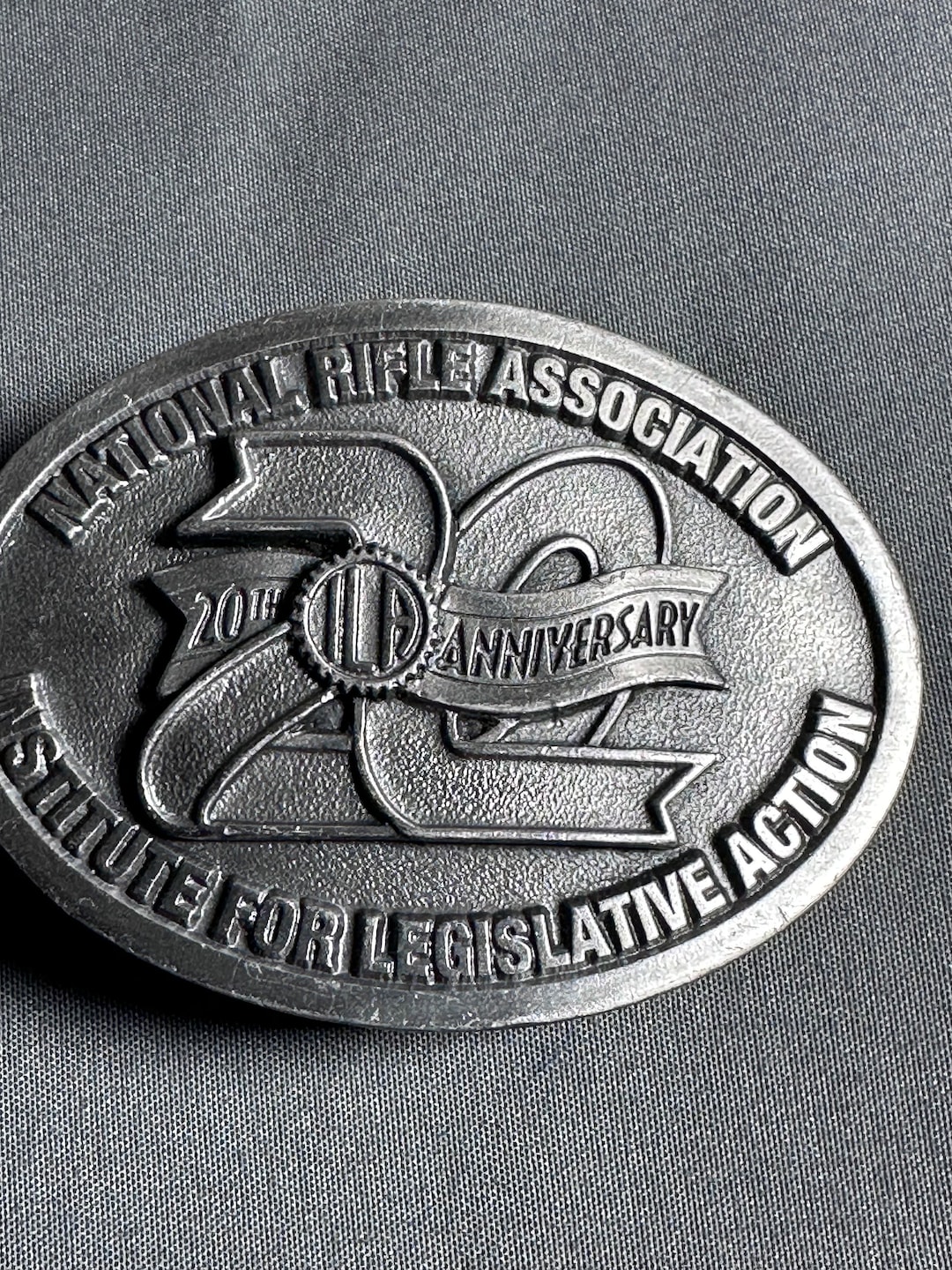 Vintage NRA 20th Anniversary Belt Buckle Numbered 95114 - Etsy