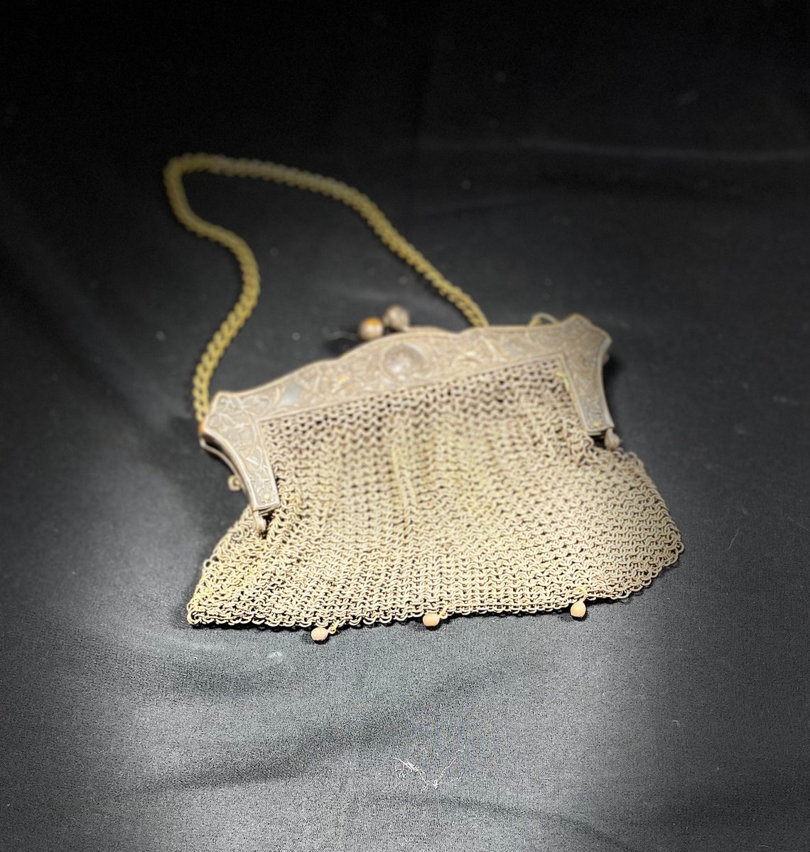 Rare Find! Antique German Silver Mesh Coin Purse .6lb - Etsy