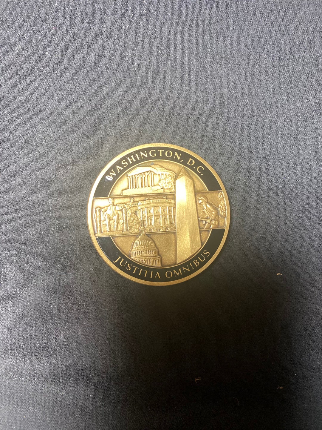 Washington Dc Justitia Omnibus Challenge Coin CIA - Etsy