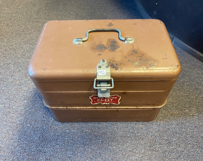 1950’s “little Brown Chest” Cooler With Bottle Opener and Ice Pick - Etsy
