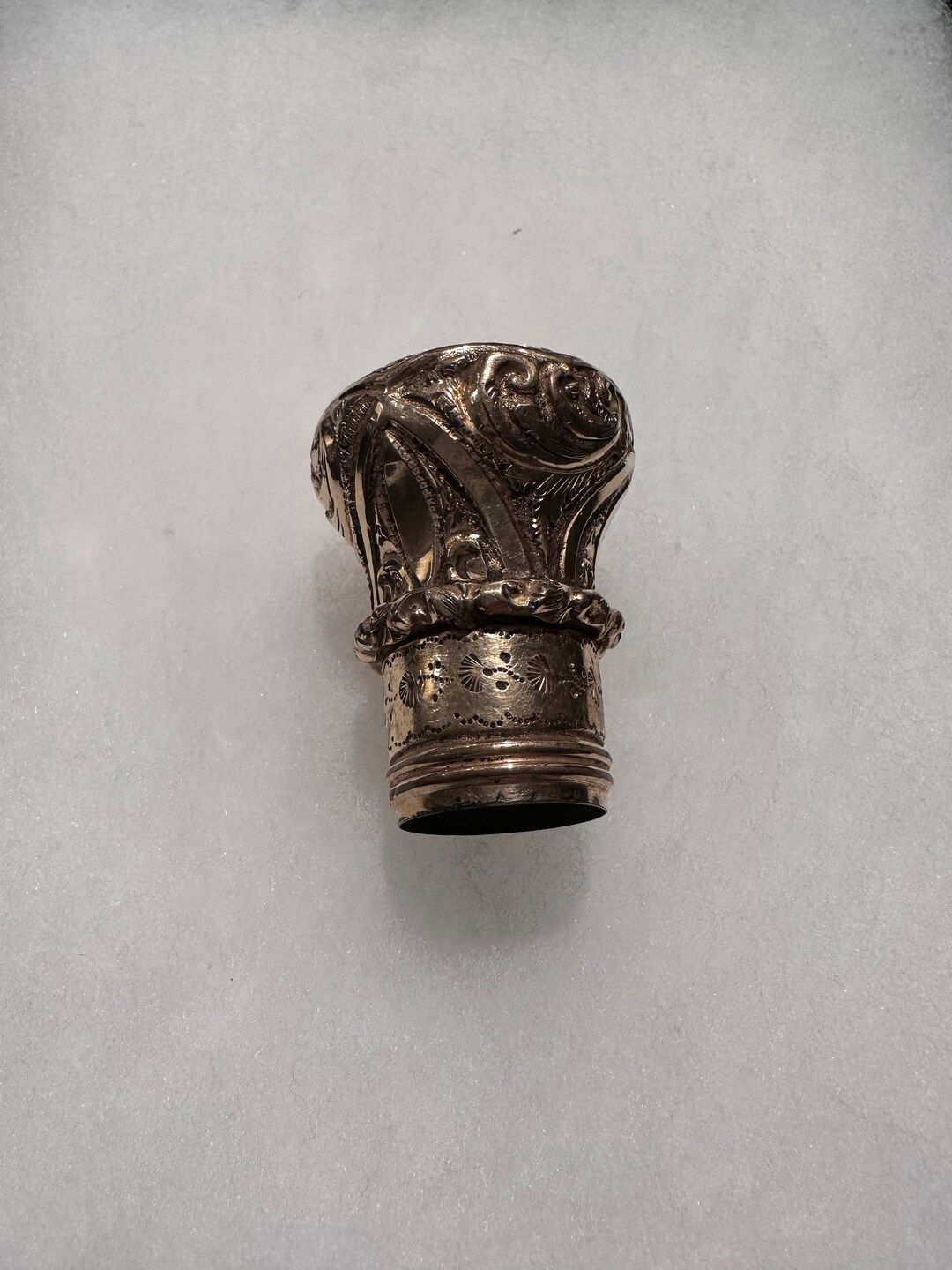 Antique 1800’s Gold Plated Cane Topper 20.82g - Etsy