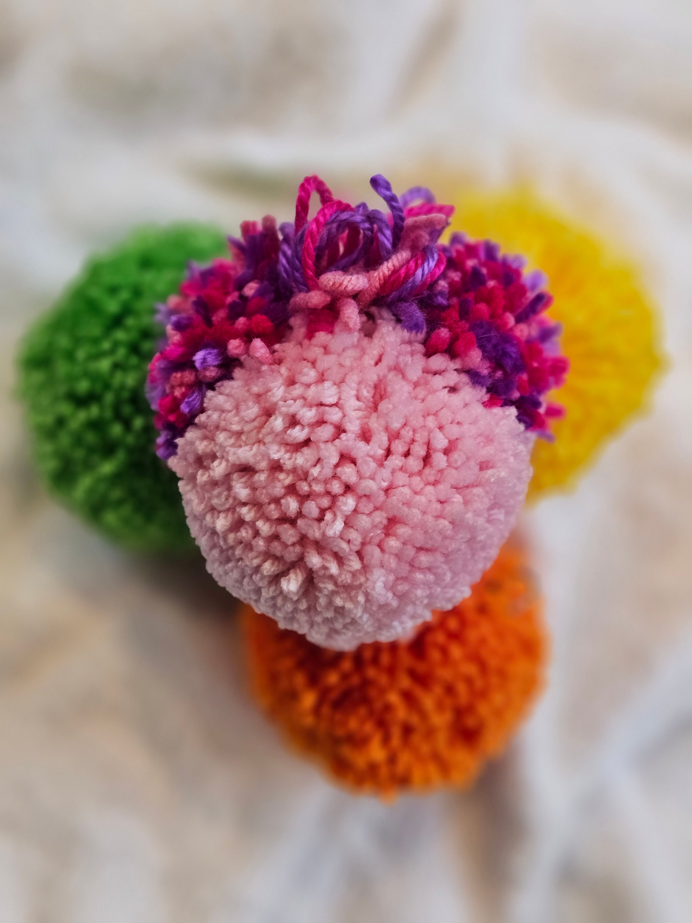 Sesame Street Pom Pom Ornaments and Sign - Etsy