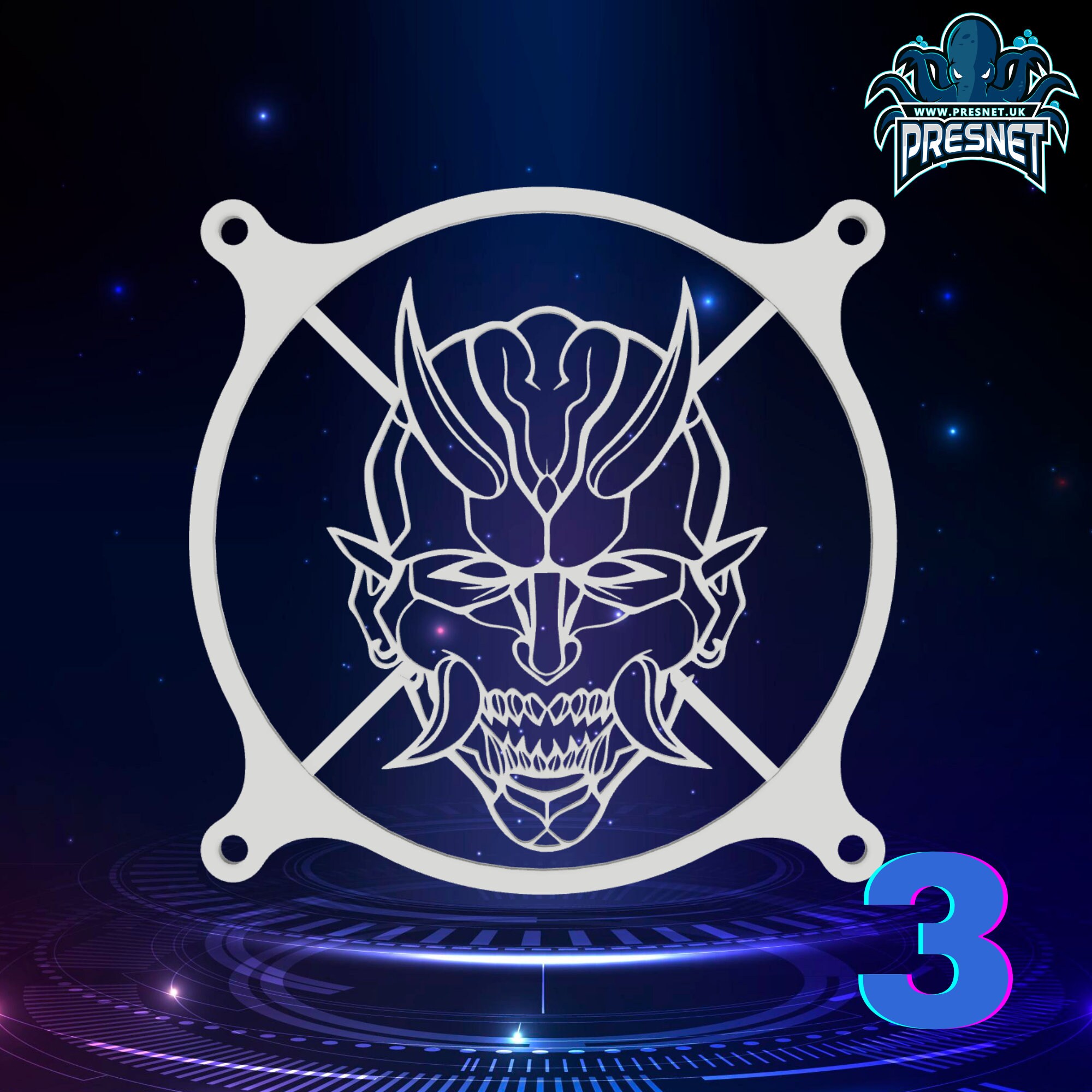 Samurai Mask Gaming Computer Fan Shroud / Grill / Cover - Etsy