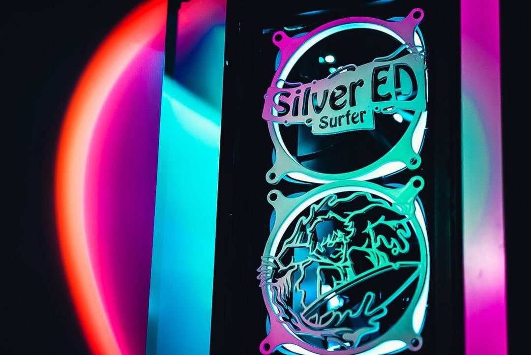 CUSTOM Design With Your IMAGE or LOGO Gaming Computer Fan Shroud ...