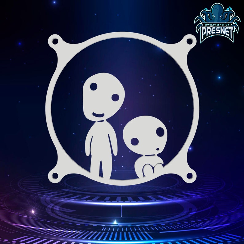 Kodama Tree Spirits Gaming Computer Fan Shroud / Grill / Cover Custom 3D Printed 120mm or 140mm ...