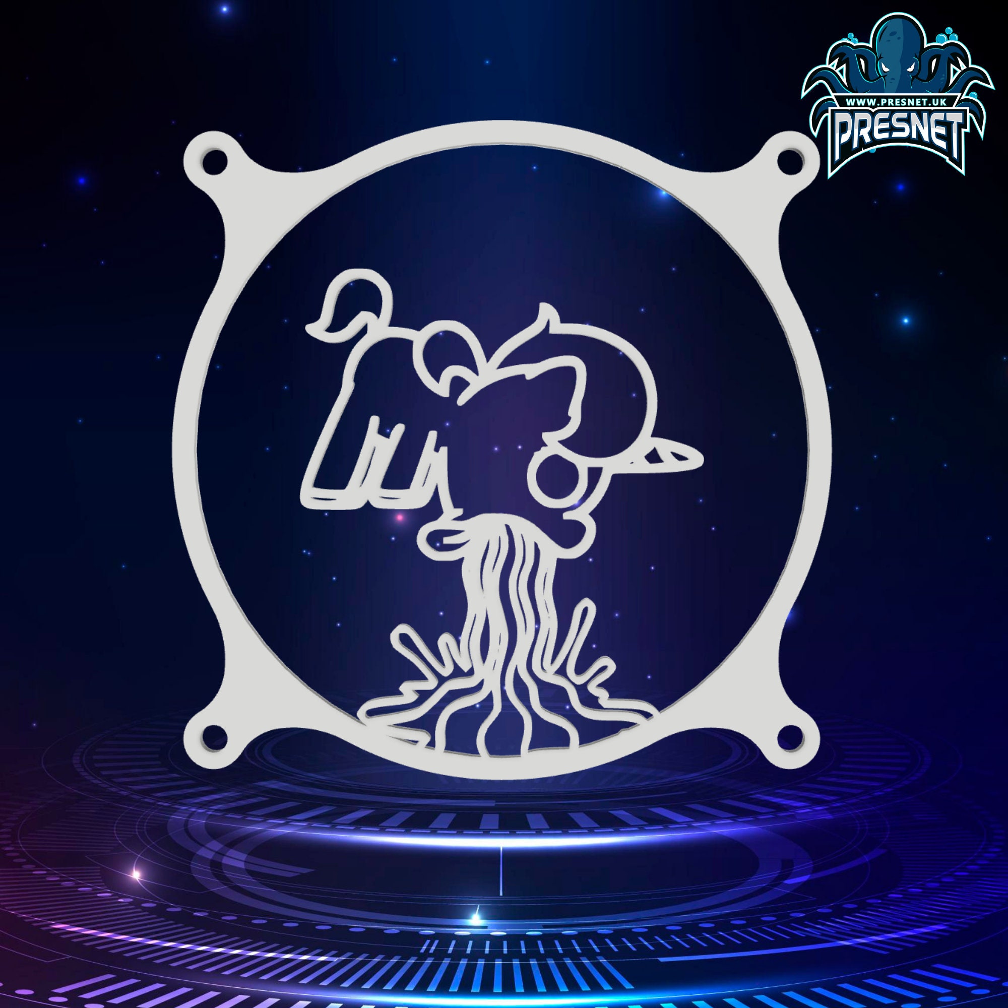 Unicorn Puke Gaming Computer Fan Shroud / Grill / Cover Custom 3D ...