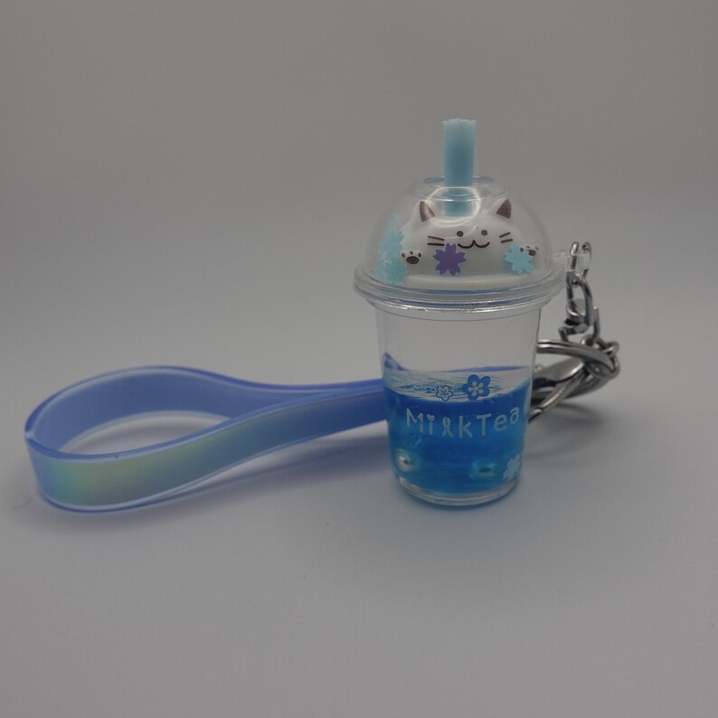 Kitten Boba Keychains - Etsy