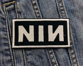 NIN Nine Inch Nails Alternative Rock Band Music Trent Reznor Logo Iron ...