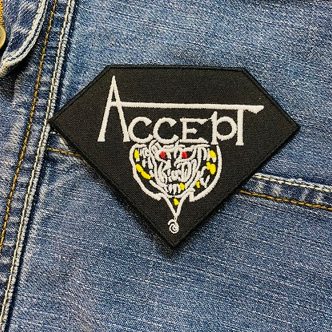 Accept Diamond Embroidered Patch Badge Applique Iron on 500516 - Etsy