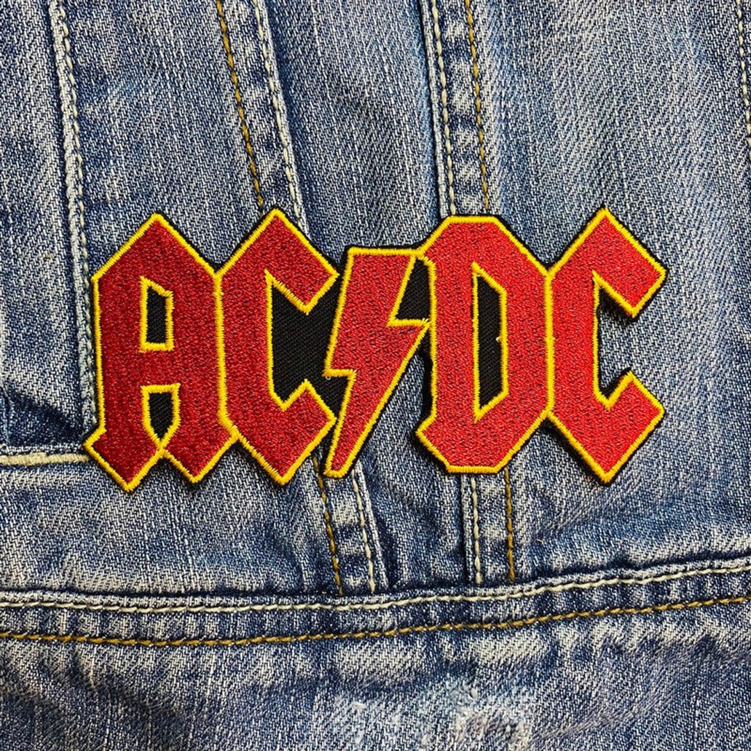 Acdc Ac Dc 6 Embroidered Patch Badge Applique Iron on 381559 - Etsy