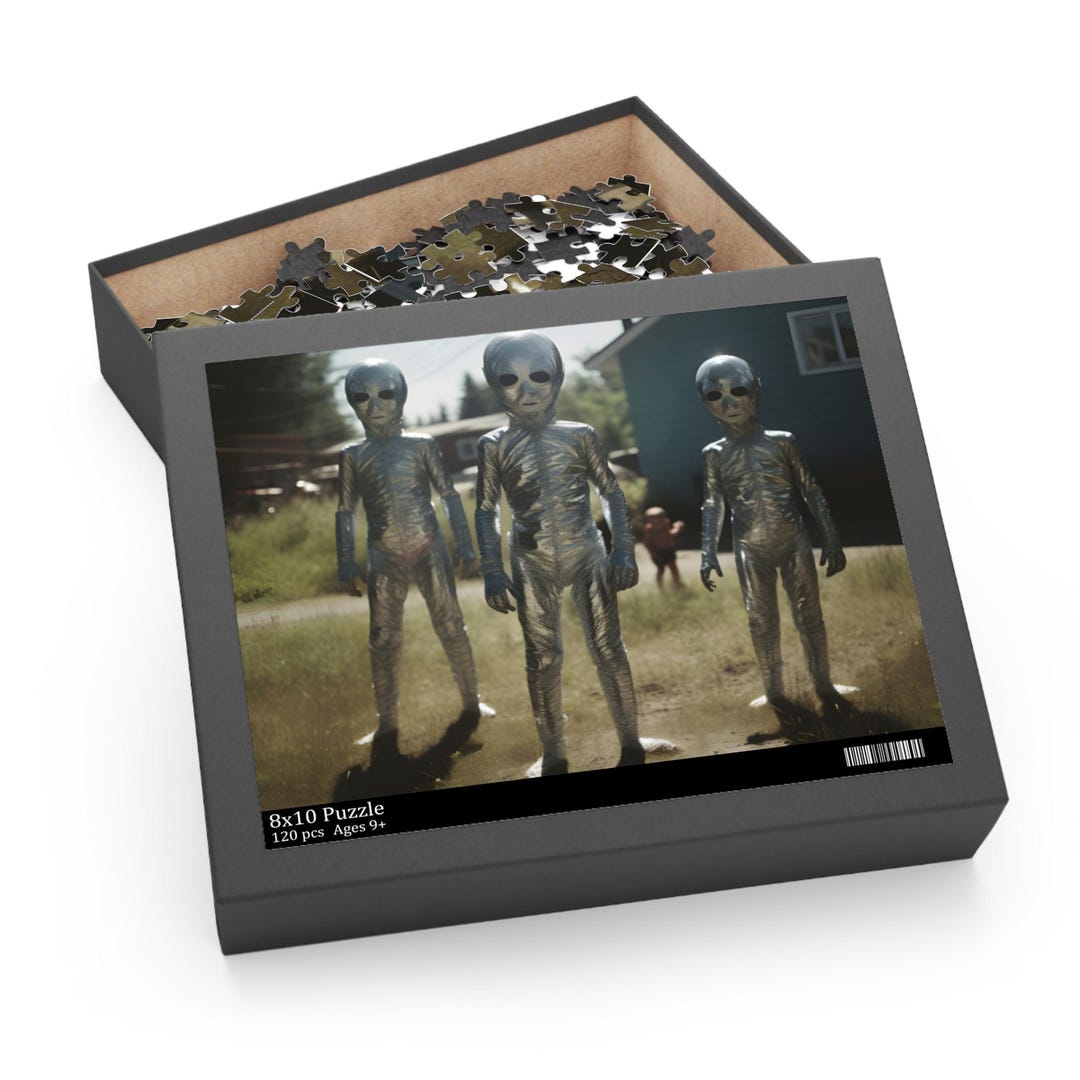 Alien Puzzle Art Game | 120/252/500-piece Brain Teaser, Sci-fi Puzzle ...