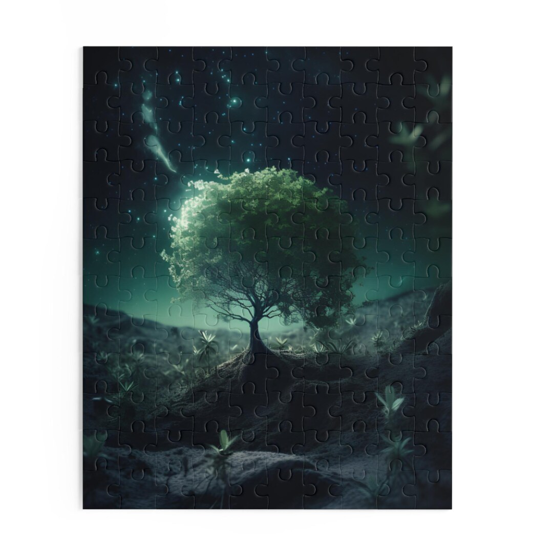 Cosmic Tree Puzzle Art Game | 120/252/500-piece Brain Teaser, Tree ...